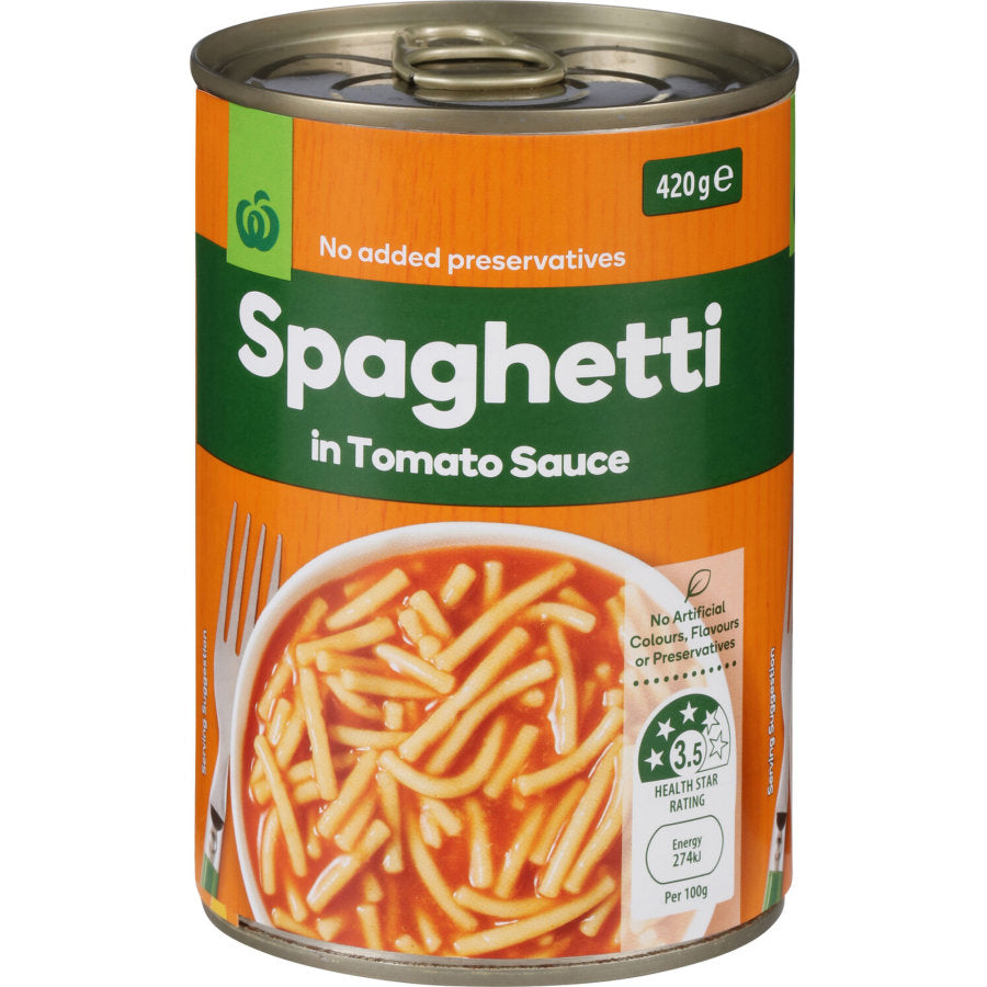Canned Spaghetti 420g – The Foodbank Project