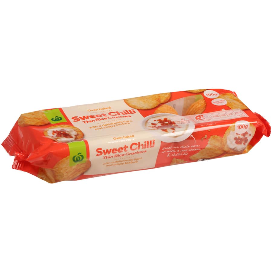 Sweet Chilli Rice Crackers 100g – The Foodbank Project
