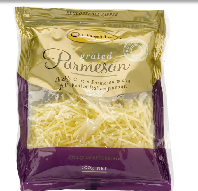 Grated Parmesan Cheese 100g – The Foodbank Project