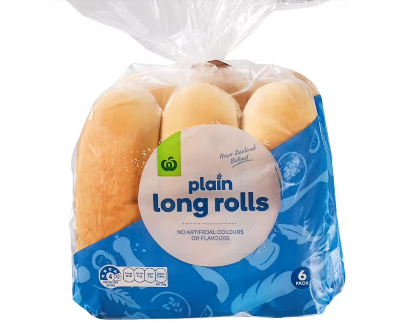 Plain long rolls (6 Pack) – The Foodbank Project